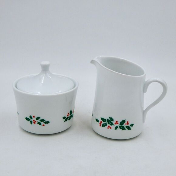 Corningware | Kitchen | Corning Corelle Winter Holly Sugar Creamer Set ...